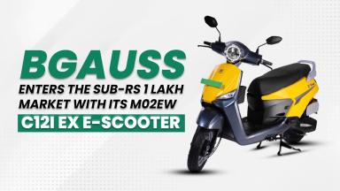 BGAUSS C12i EX launched in India, priced under Rs.1 lakh
